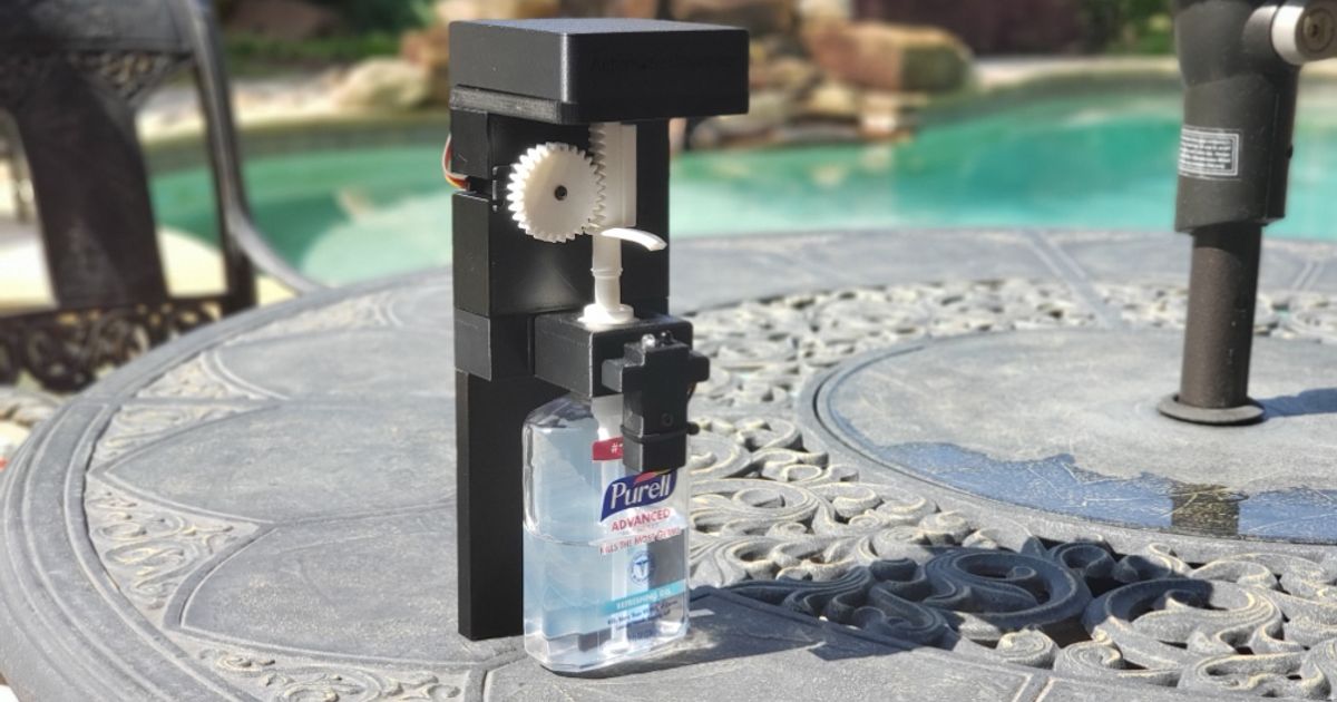 COVID KILLER 1.0 - 3D Printed Automatic Hand Sanitizer Add On by Arjun ...