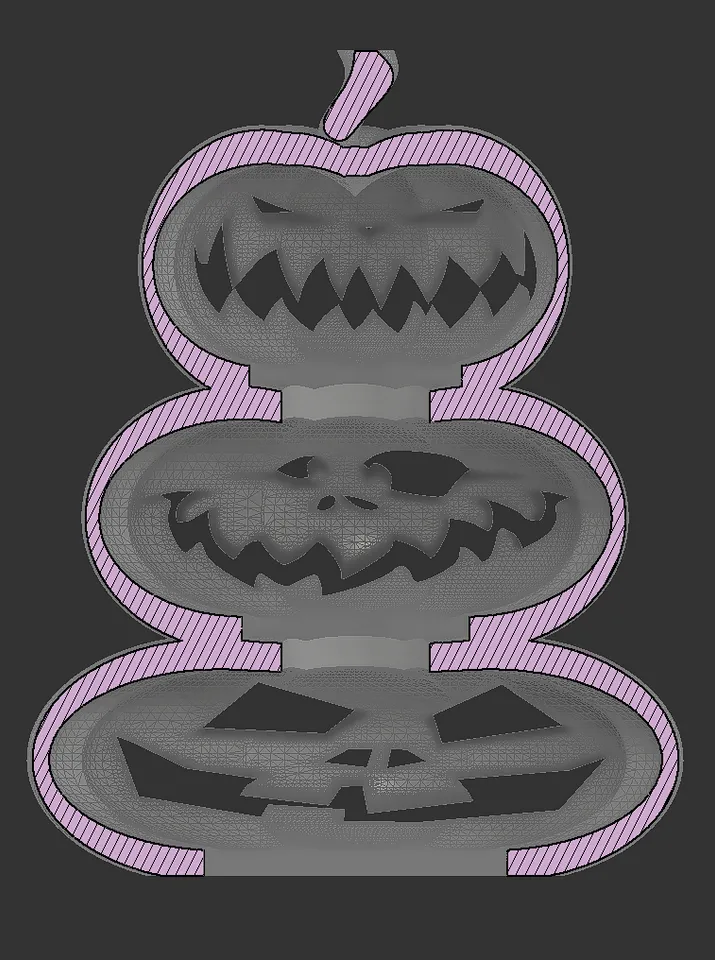 Three Pumpkin Stack By Dds 3d Printing Design Download Free Stl