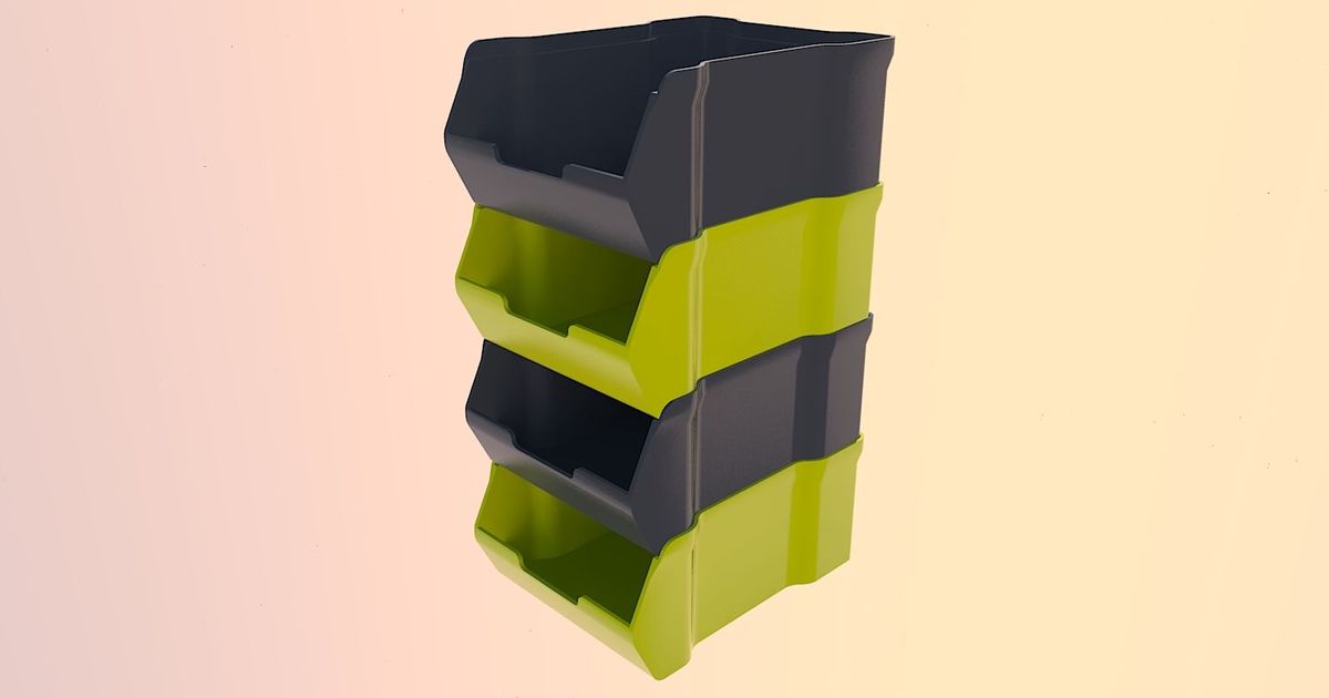 Stackable storage box by Lama89CZ | Download free STL model ...