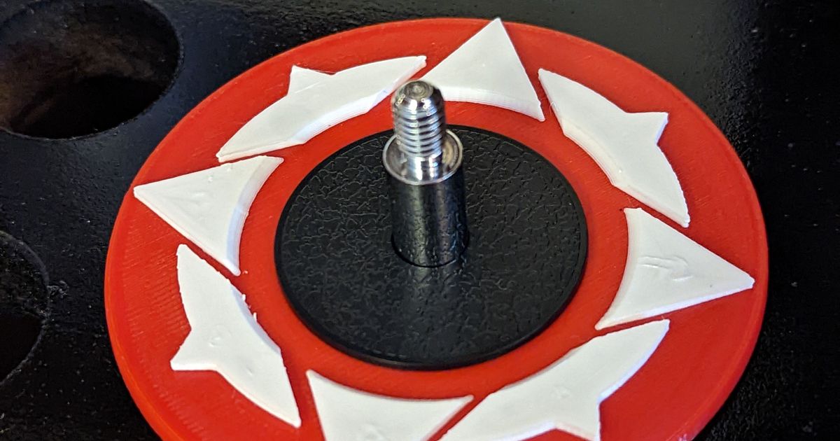 Arcade Joystick Arrow Plate by Ray | Download free STL model ...