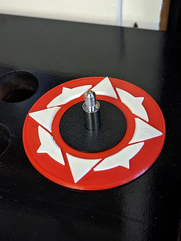 Arcade Joystick Arrow Plate by Ray | Download free STL model ...