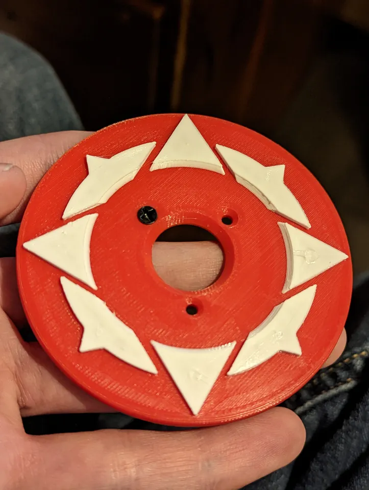 Arcade Joystick Arrow Plate by Ray | Download free STL model ...