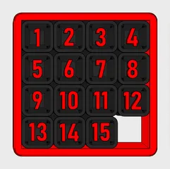 Print in Place Sliding Number Puzzle by zcassell | Download free STL ...