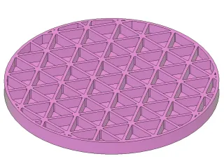 Isogrid Coaster by Killa_Prints | Download free STL model | Printables.com