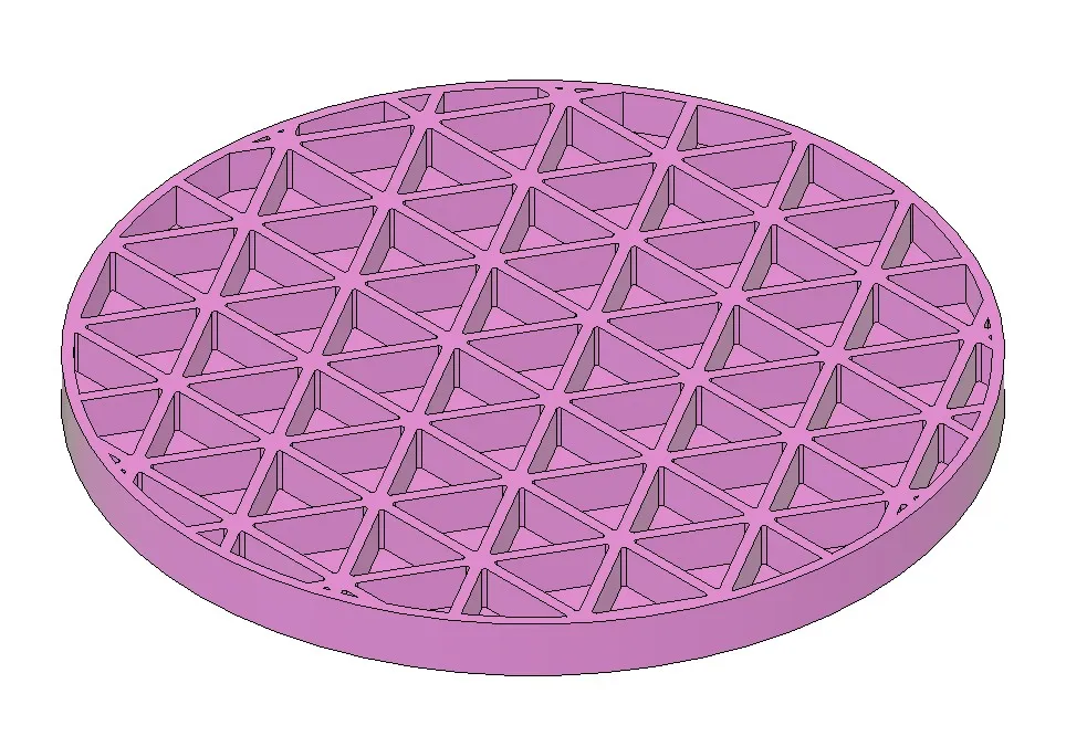 Isogrid Coaster by Killa_Prints | Download free STL model | Printables.com