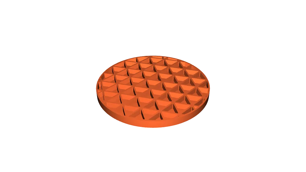Isogrid Coaster by Killa_Prints | Download free STL model | Printables.com