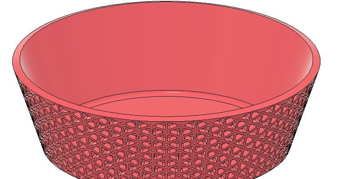 Small Isogrid Dish by Killa_Prints | Download free STL model ...