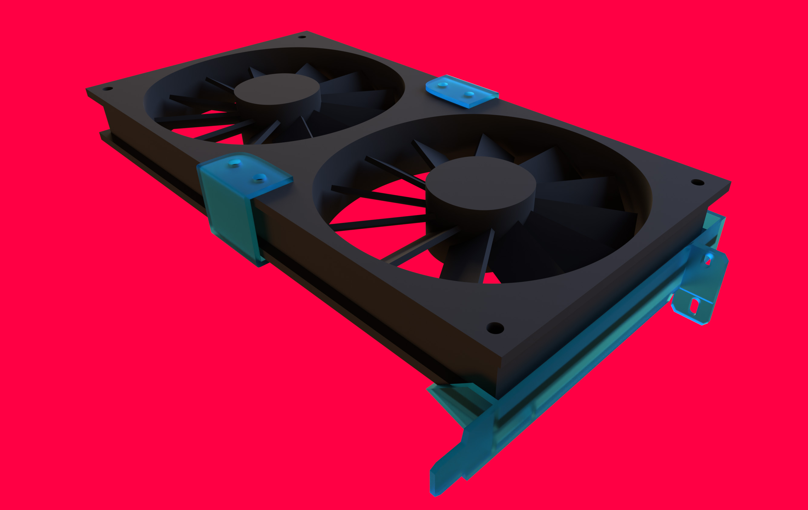 3D print PCIE slot for 120mm Fan to replace fans on GPU by Vertnotic ...