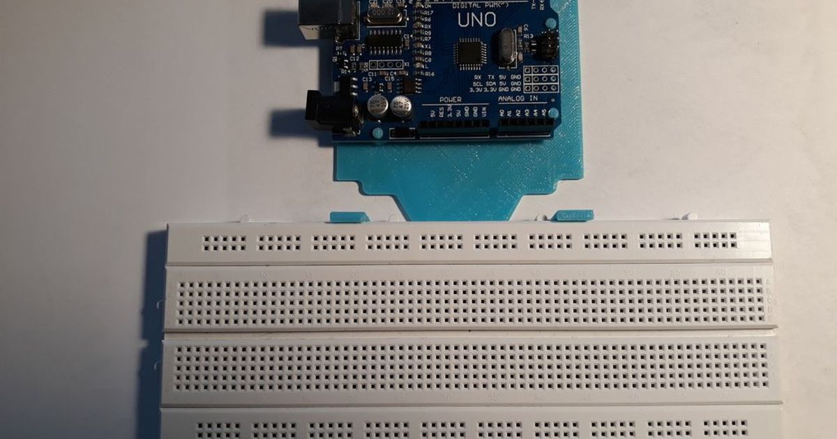 Stand for Arduino and project board. by Adam | Download free STL model ...