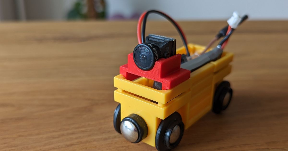FPV Woodtrain: Caddx Turbo eos2 camera amount for a BRIO animal wagon ...