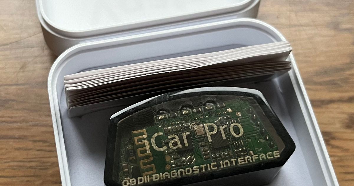 OBD2 interface box for Vgate iCar PRO by tmicke | Download free STL ...