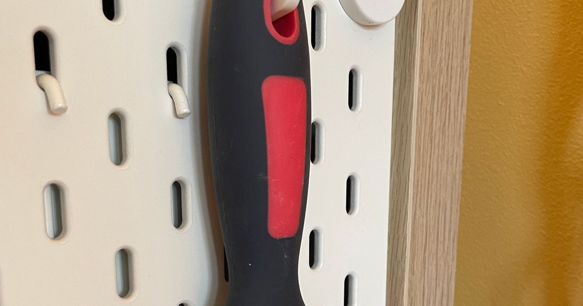 IKEA Skadis scraper hook by Bob837 | Download free STL model ...