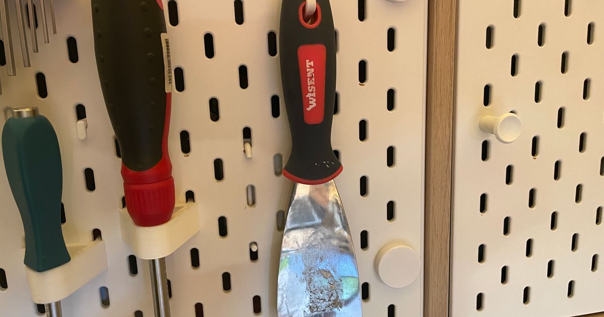 IKEA Skadis scraper hook by Bob837 | Download free STL model ...