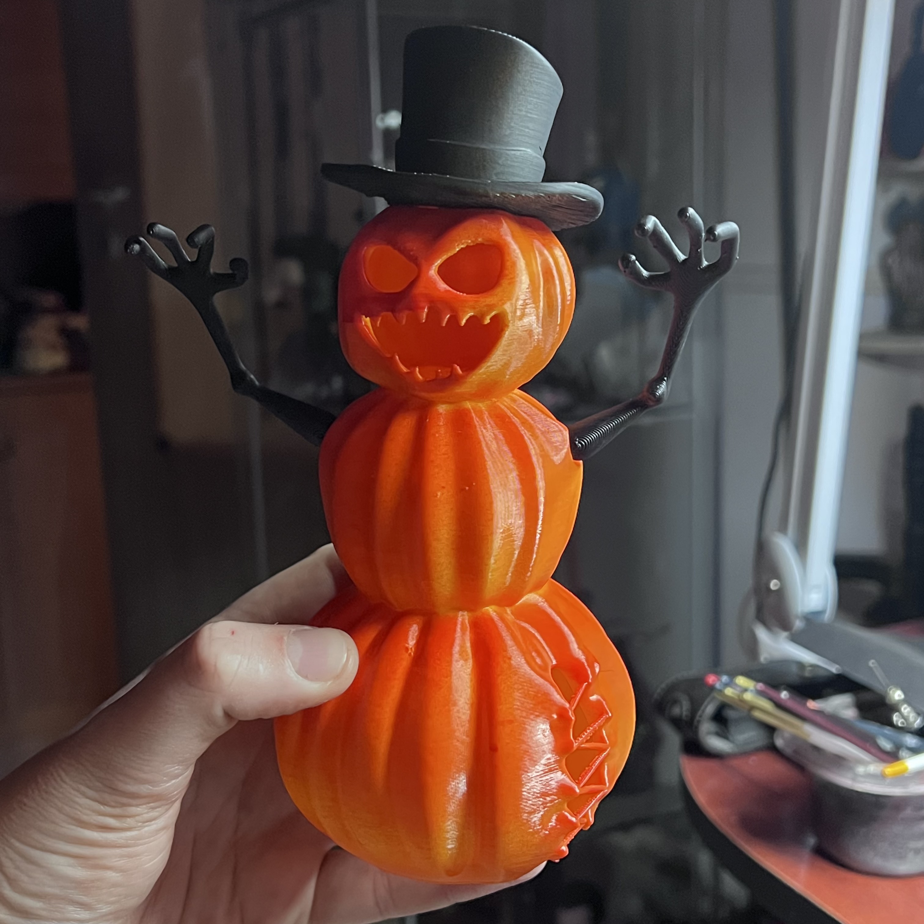 Snumpkin the Pumpkin Snowman by Grafit | Download free STL model ...