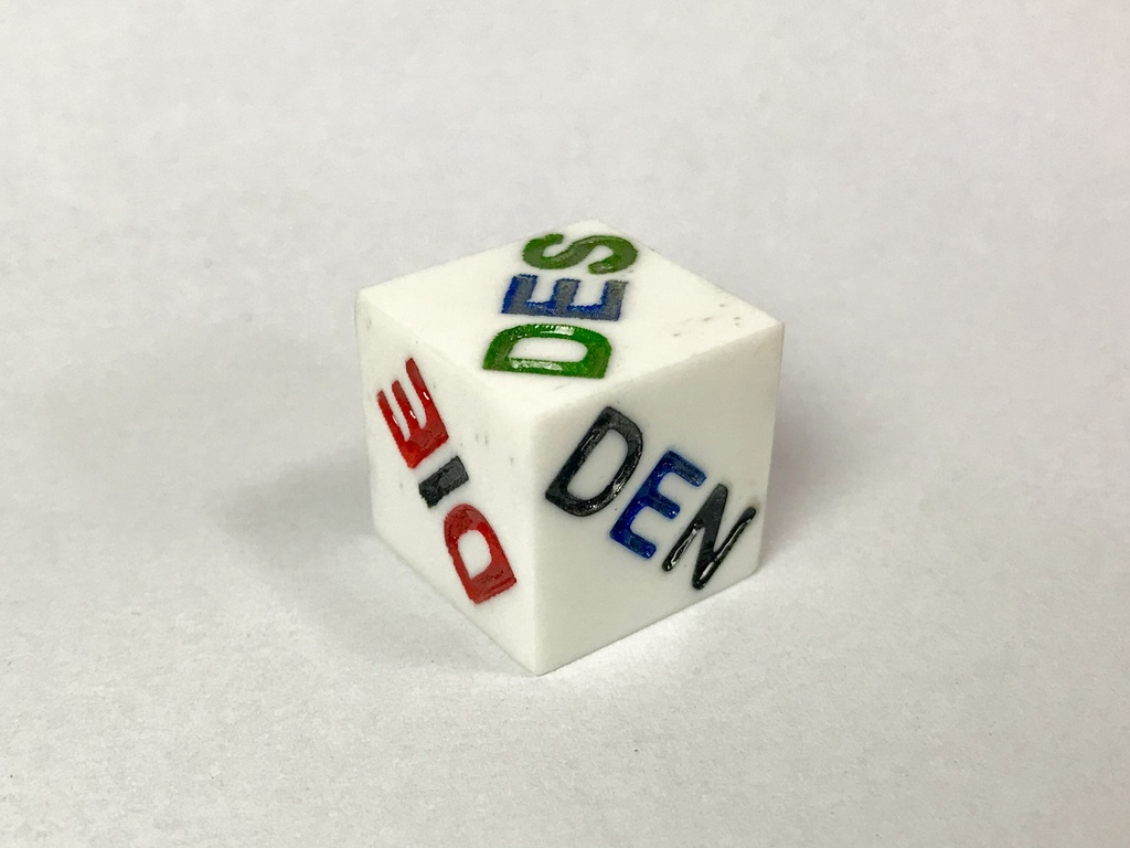German Grammar Article Dice by delfini | Download free STL model ...
