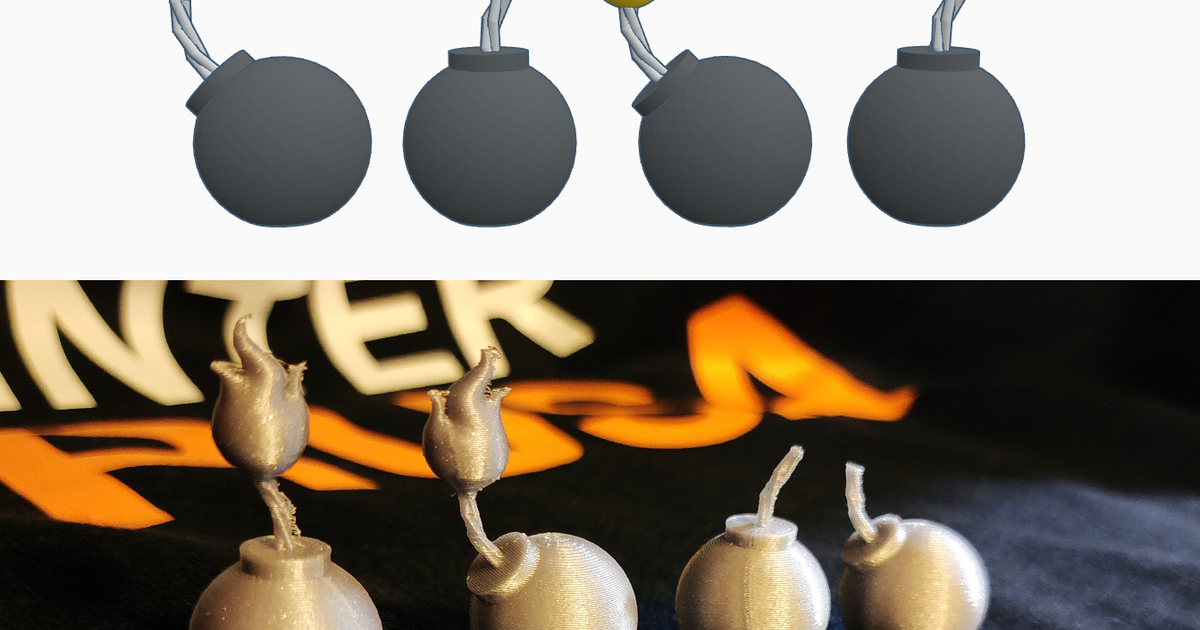 Classic Bombs 4 styles by Triple G Workshop | Download free STL model ...