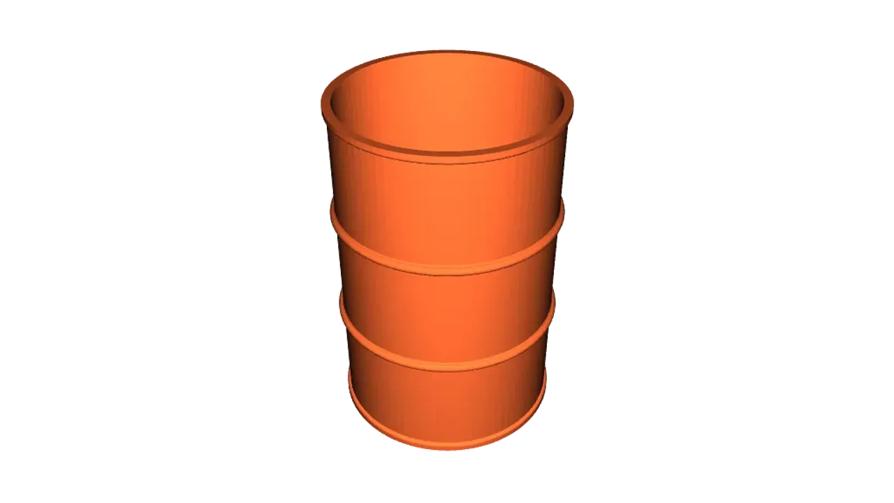 Model of an oil barrel by Tactless Wookie | Download free STL model ...