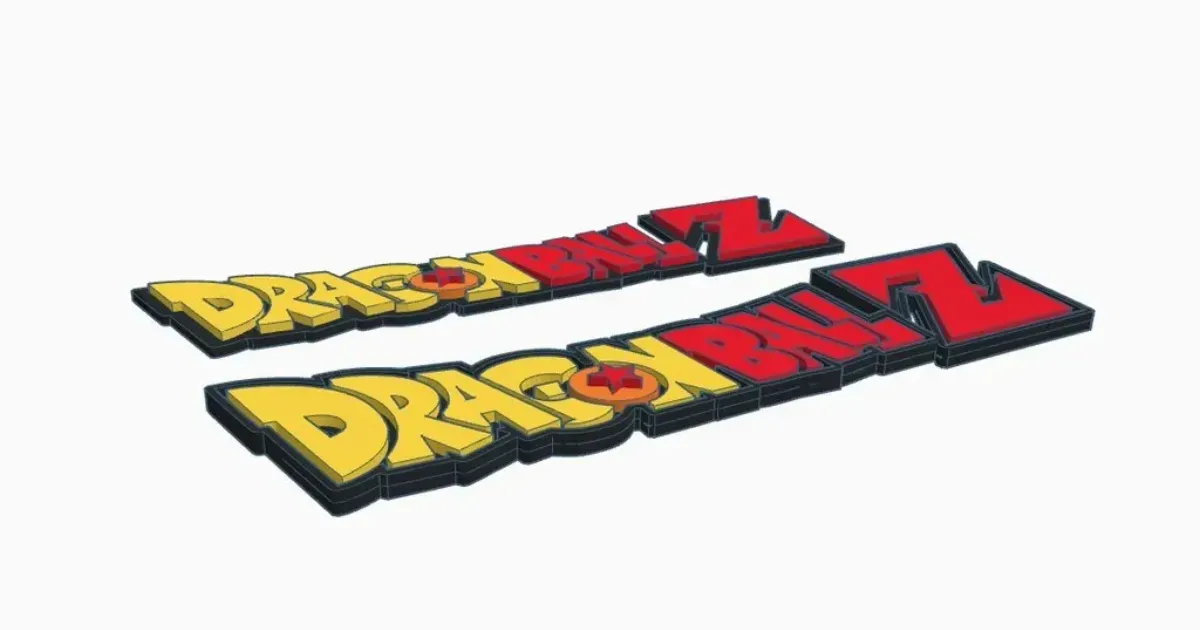Dragon Ball Z Logo - Separated by Dingo | Download free STL model ...