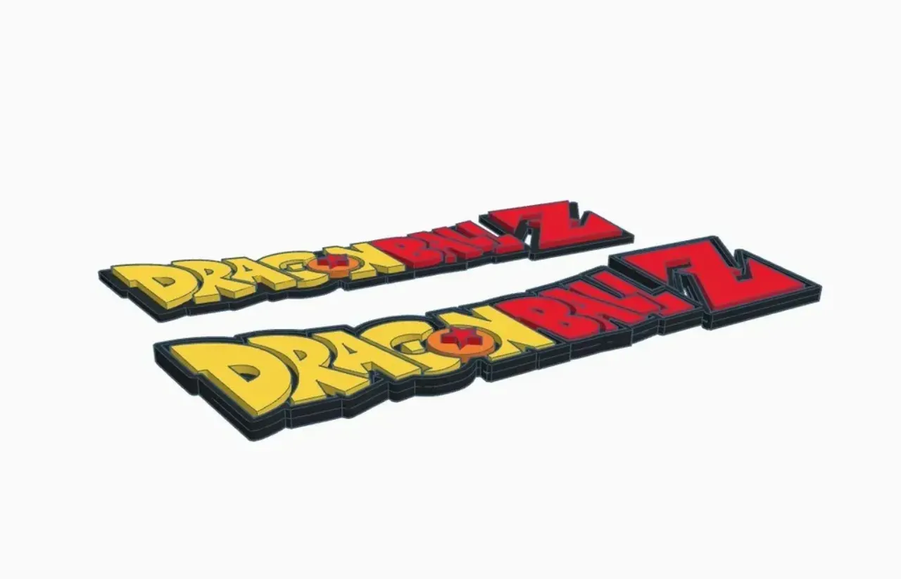 Dragon Ball Z Logo - Separated by Dingo | Download free STL model ...