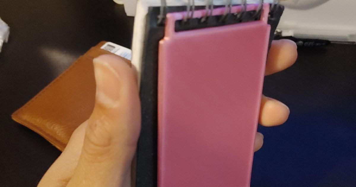 Notepad wallet holder by d1medi | Download free STL model | Printables.com