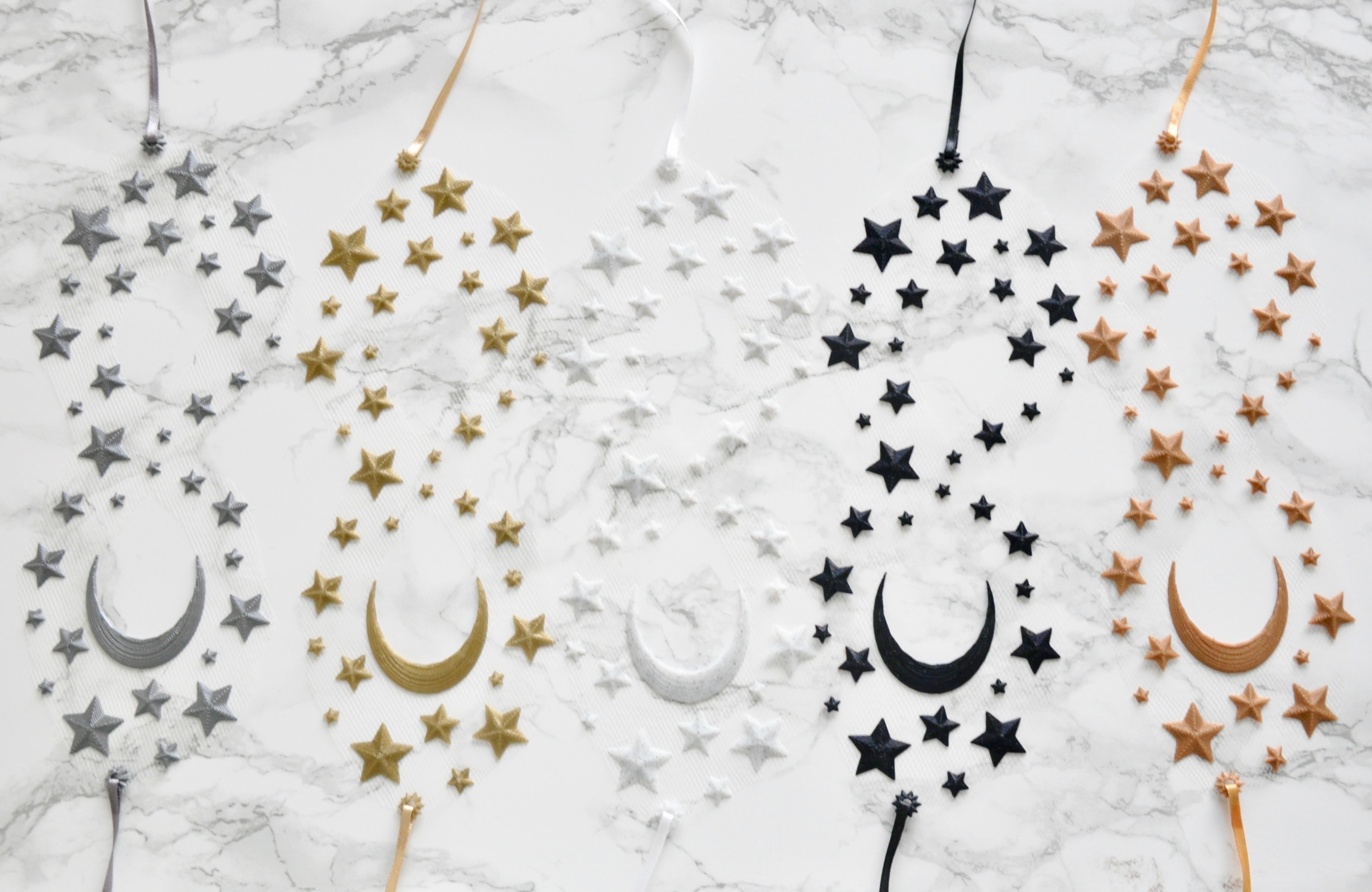 Floating Moon and Stars Masquerade Mask by PenolopyBulnick | Download ...