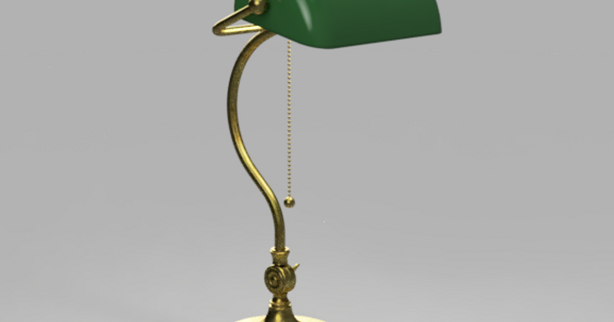 Banker desk lamp by K1000r | Download free STL model | Printables.com
