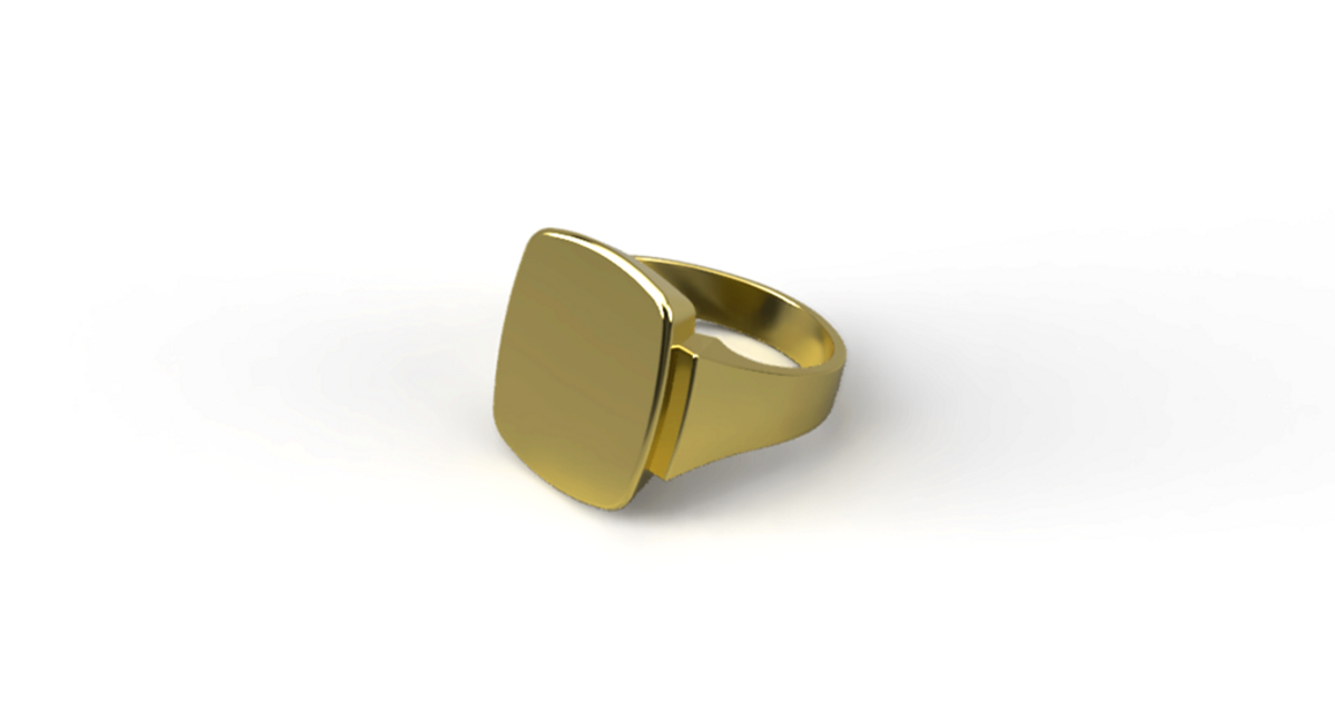 Signet Ring by K1000r | Download free STL model | Printables.com