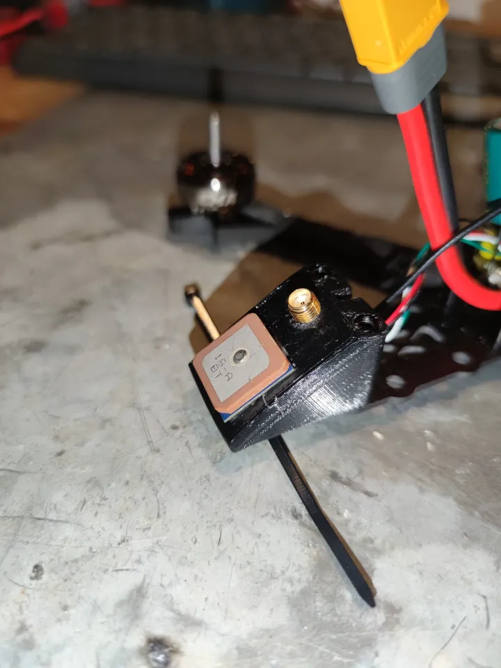 TBS Source One V5 GPS, VTX and ELRS antenna mount by Sebastian ...