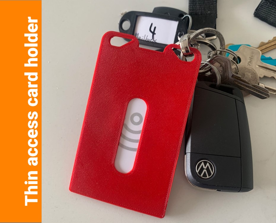 Blank thin access card holder by 3dprintsmith | Download free STL model ...