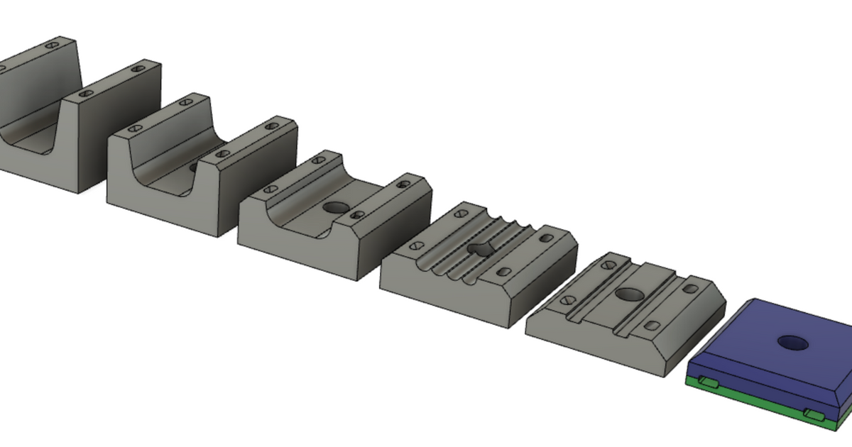Zip tie Blocks/Mounts for 3030 extrusion by r3l471v157 | Download free ...