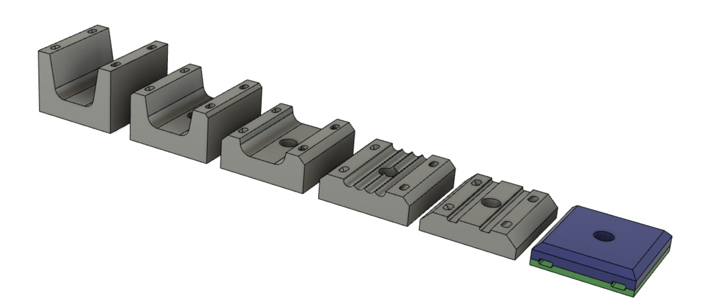 Zip tie Blocks/Mounts for 3030 extrusion by r3l471v157 | Download free ...