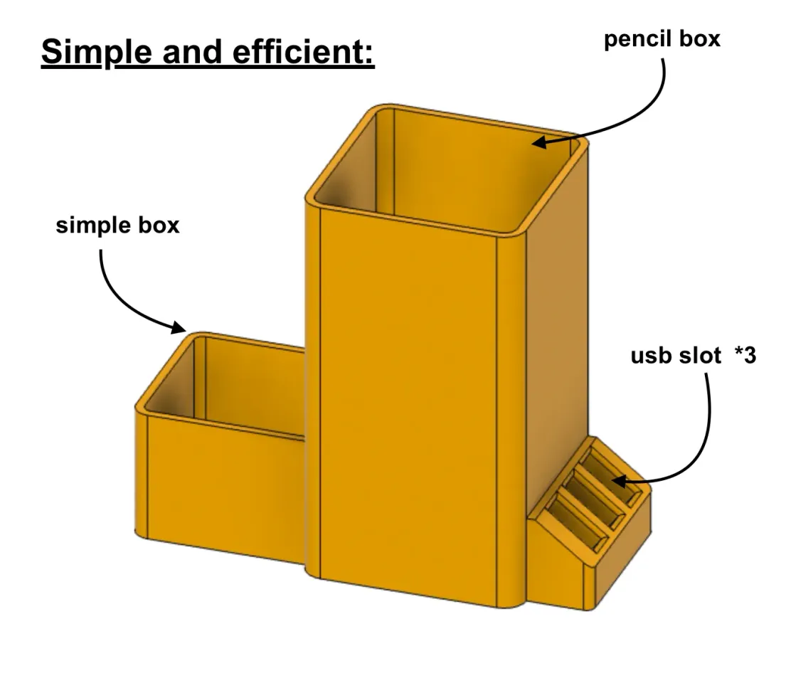 pencil box by M@kerdugrenier | Download free STL model | Printables.com