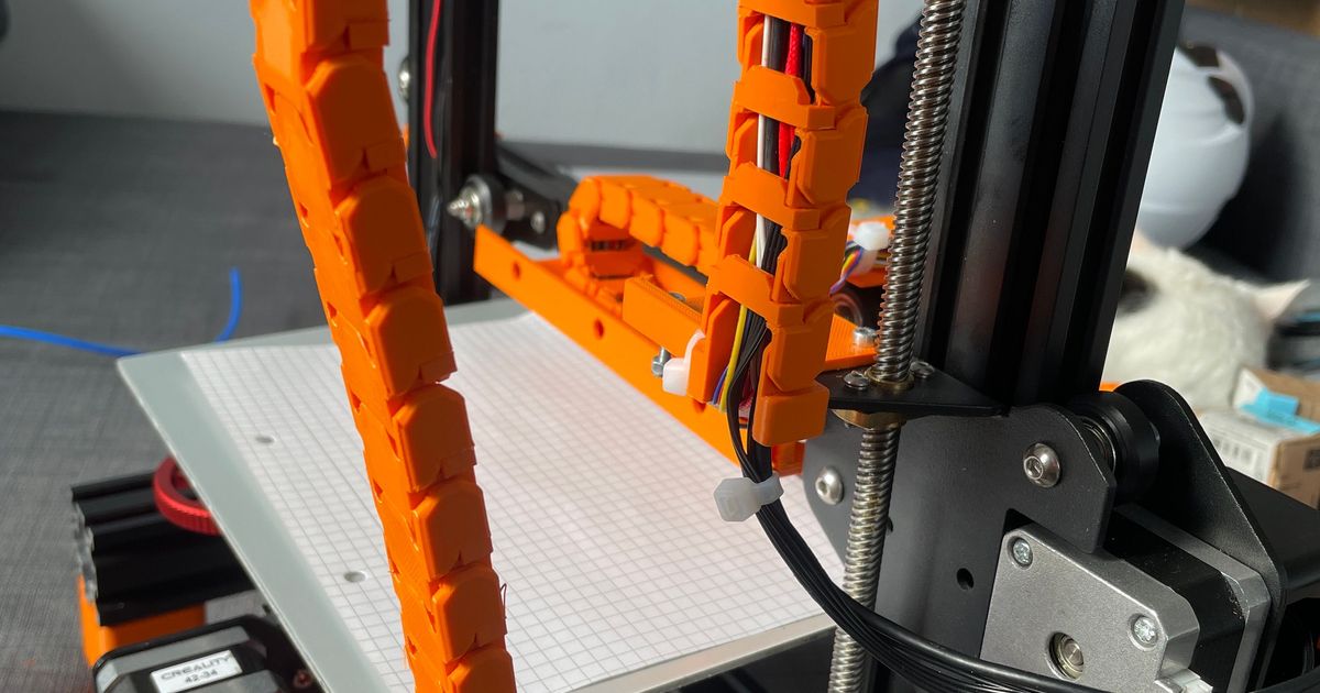 Ender 3 - Improved Cable Chain for all Axis by Printerfreak | Download ...