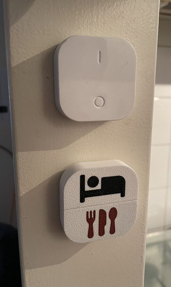 Dinner/bedtime button for IKEA Tradfri by Sebazzz | Download free STL ...