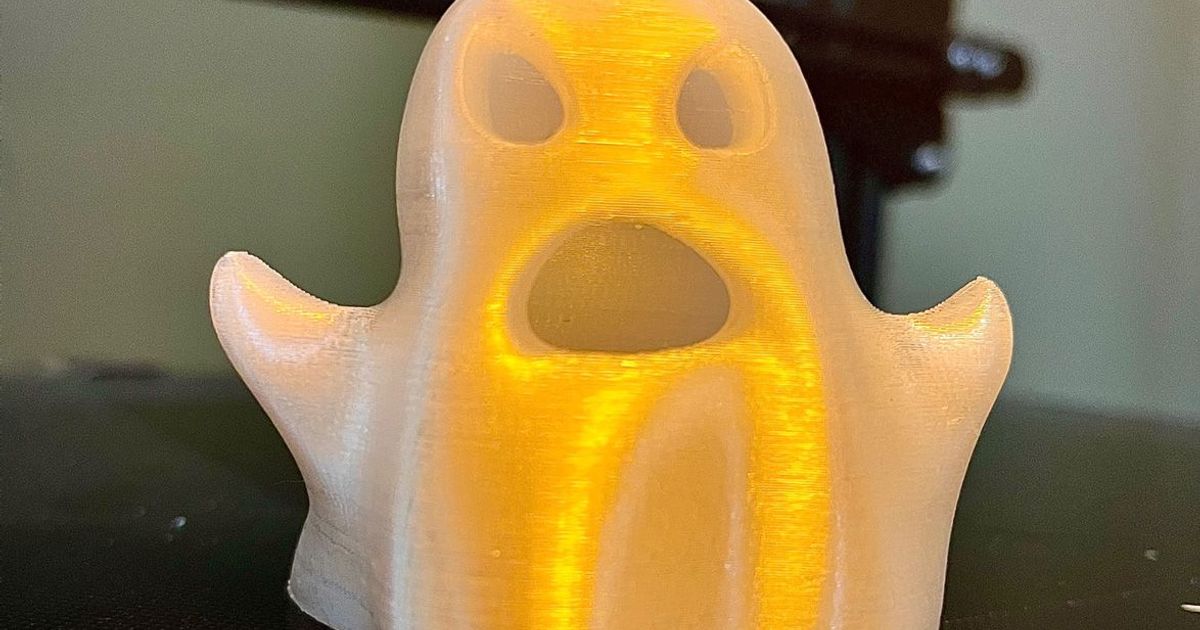 Boo! Ghost Halloween Decor by ThreeDeeJon | Download free STL model ...
