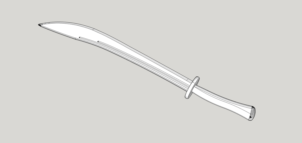 Chinese Sabre -Full Size- by samsve | Download free STL model ...