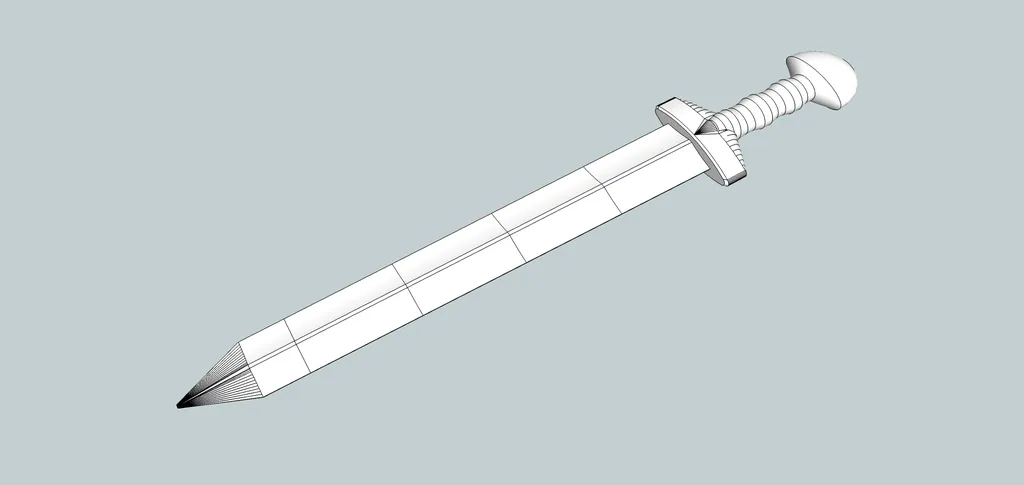 Gladius Sword -Full Size- by samsve | Download free STL model ...