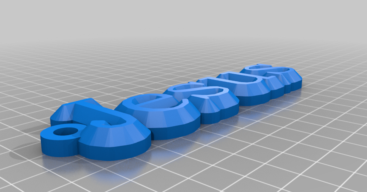 My Customized name keychain by skippercowan | Download free STL model ...