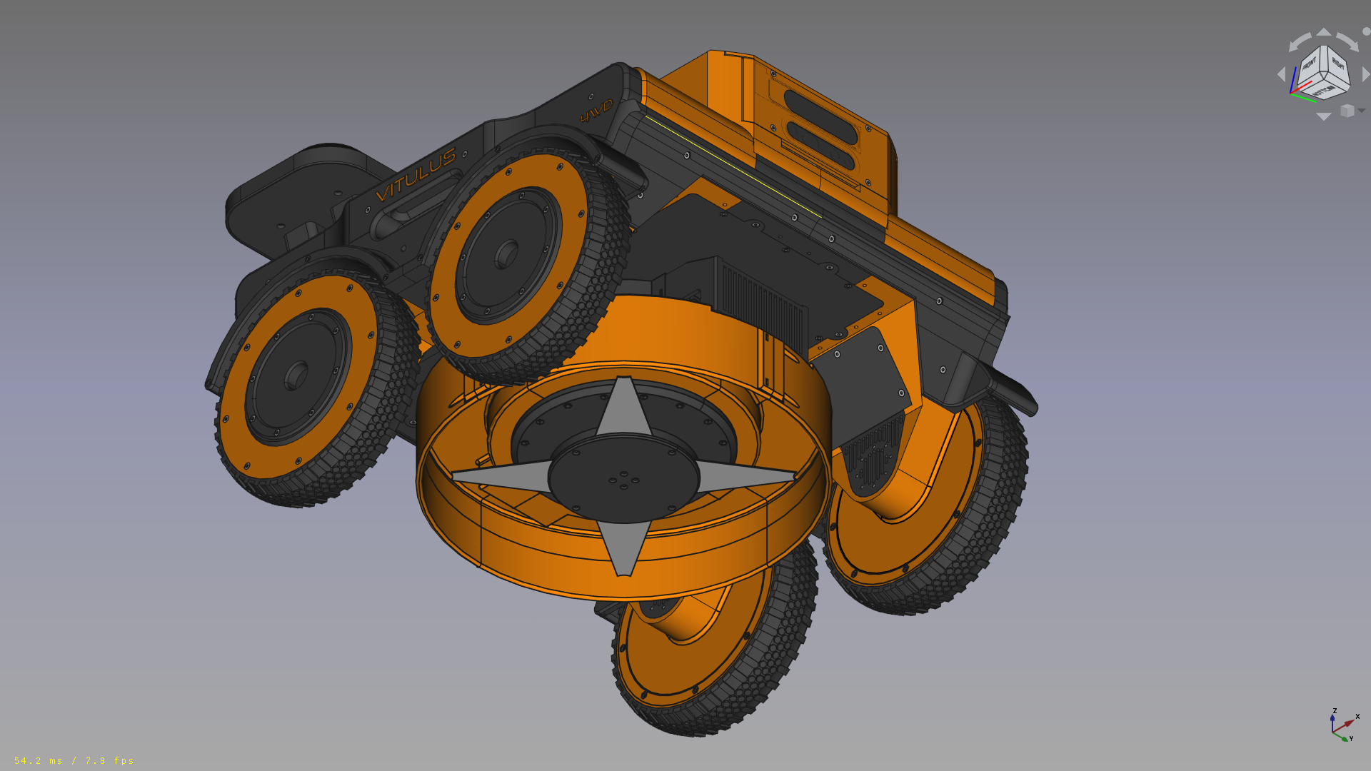 VITULUS robotic lawn mower by Robert Lacina | Download free STL model | Printables.com