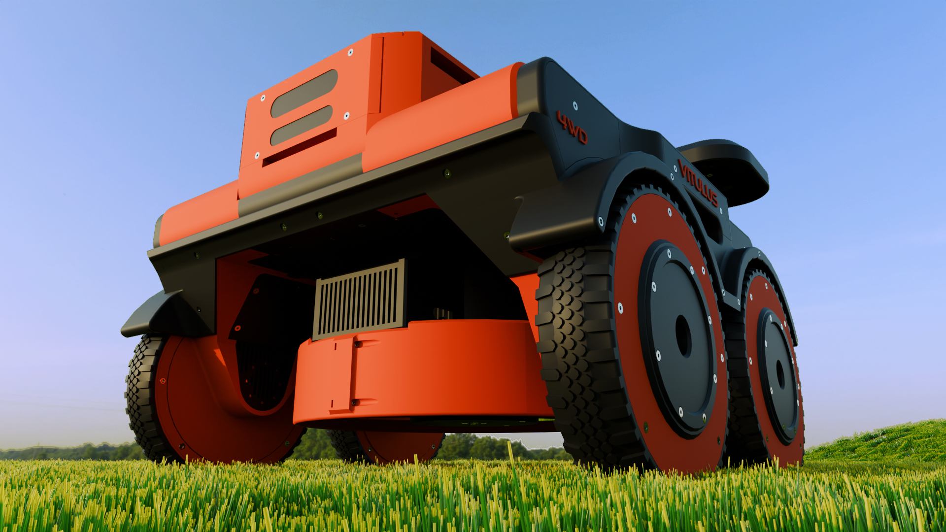 VITULUS robotic lawn mower by Robert Lacina | Download free STL model | Printables.com