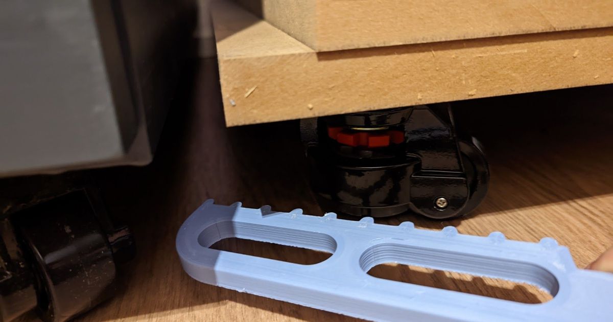 Caster wheel wrench tool by Barebaric | Download free STL model ...