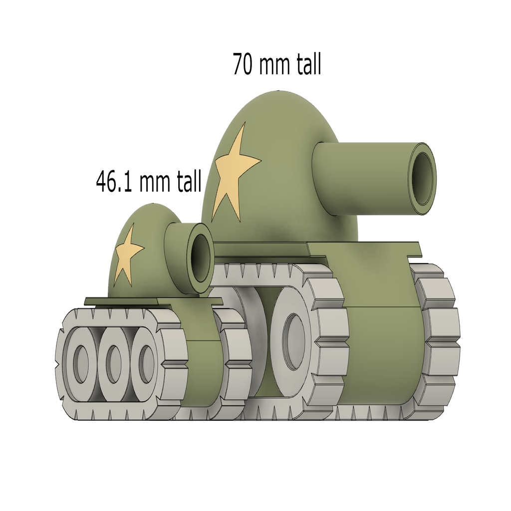 customizable tank (with spinning turret) by leonard | Download free STL ...