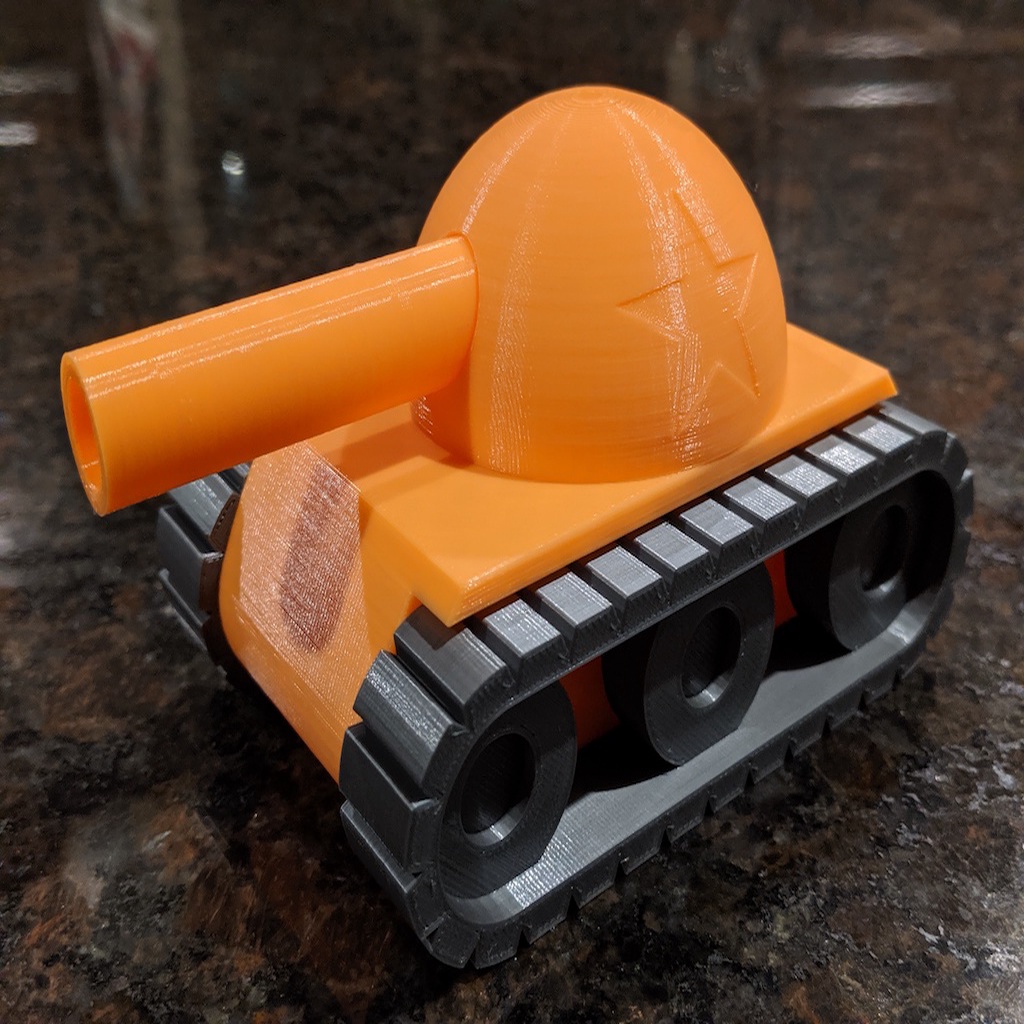 customizable tank (with spinning turret) by leonard | Download free STL ...