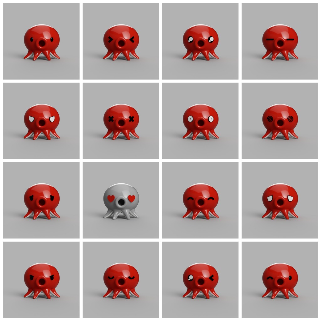#3DTakoTuesday : The Mood Octopus by leonard | Download free STL model ...