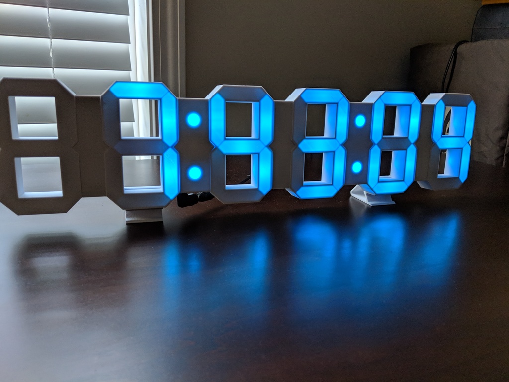 7 Segment LED Clock by leonard | Download free STL model | Printables.com