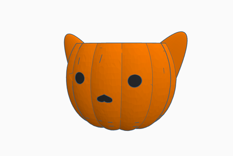 Pumpkin Cat Container by CalebTimoteo | Download free STL model ...