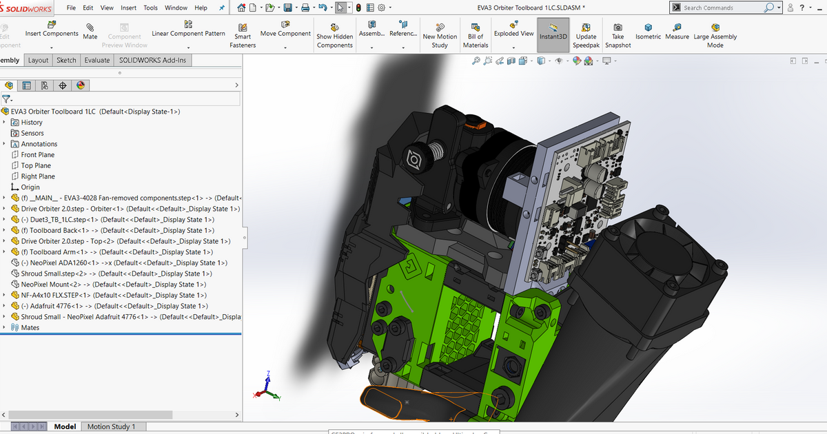 RatRig Vcore 3.1 EVA3 Orbiter 2.0 Duet Toolboard 1LC by RogerPodacter ...