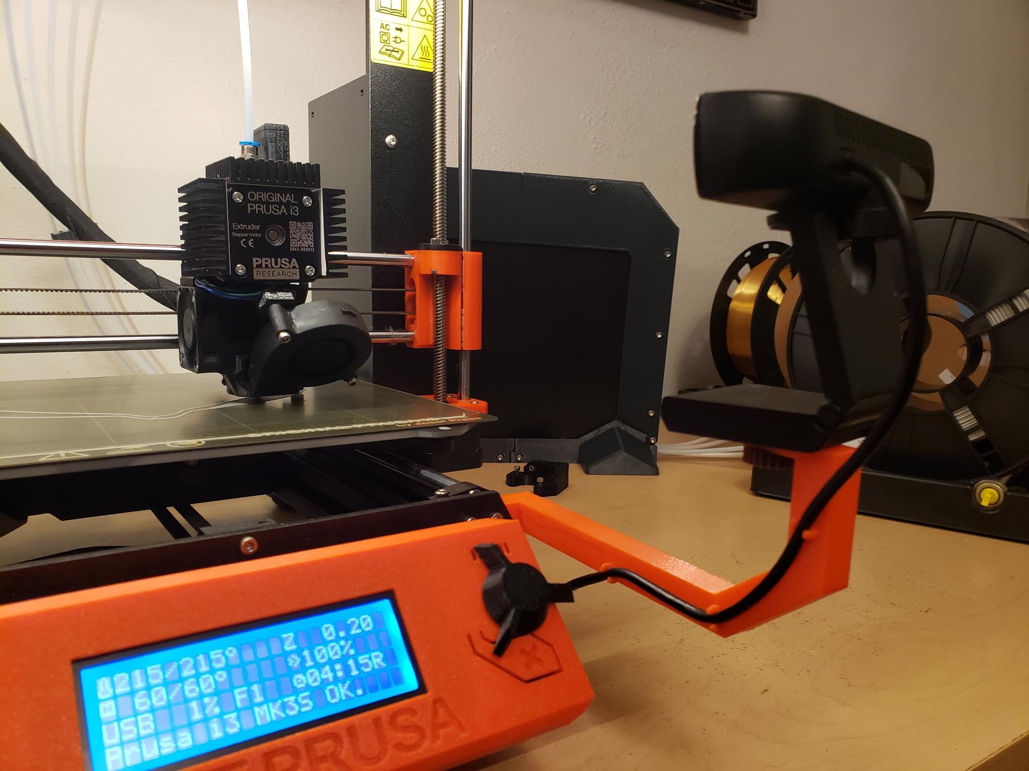 Front-facing camera mount for Prusa I3 MK3S+ by Lux3MC | Download free ...