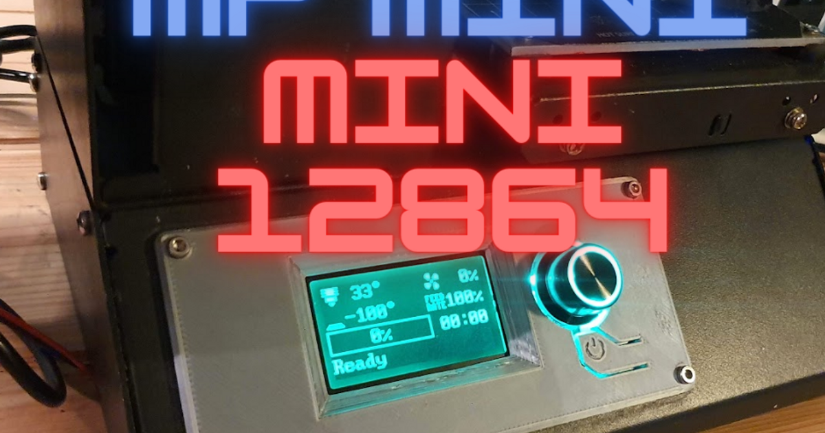 Mini12864 LCD mount for Monoprice Select Mini by Steve Hanov | Download ...