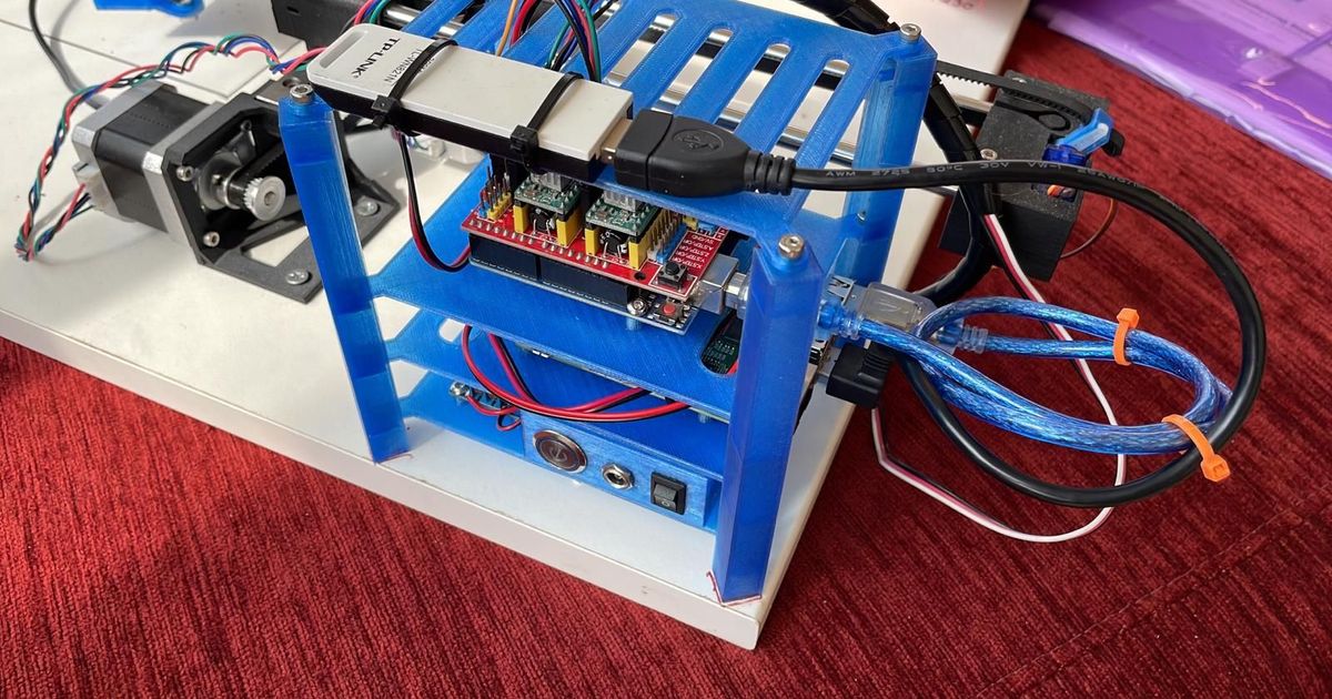 Modular Electronic Rack by Asi | Download free STL model | Printables.com